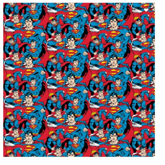 Other | Superman Cotton Fabric By The Yard | Poshmark
